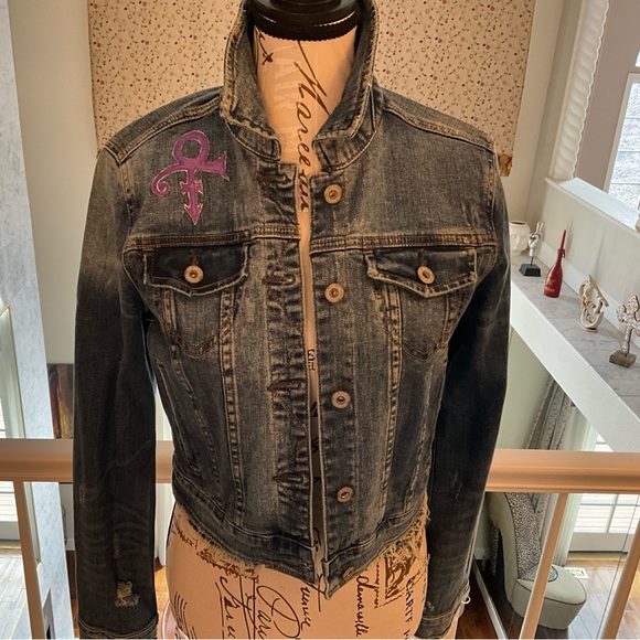 Just USA | Jackets & Coats | Prince Logo Jean Jacket | Poshmark